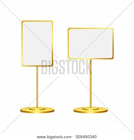 Stand Signage Blank Vector & Photo (Free Trial) | Bigstock