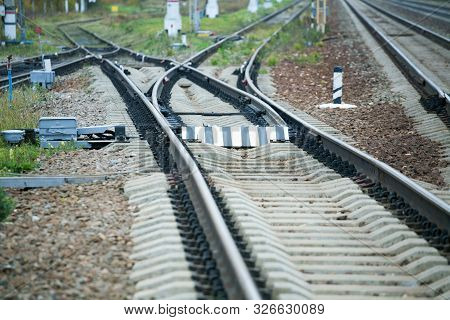 Railway Arrows Close Image & Photo (Free Trial) | Bigstock