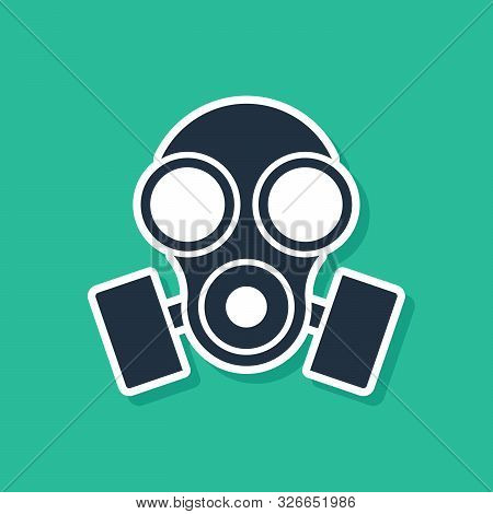 Blue Gas Mask Icon Vector & Photo (Free Trial) | Bigstock