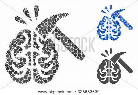 Brain Impact Mosaic Vector & Photo (Free Trial) | Bigstock