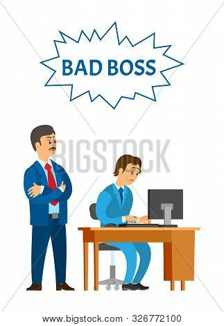 Bad Boss Leader Vector & Photo (Free Trial) | Bigstock
