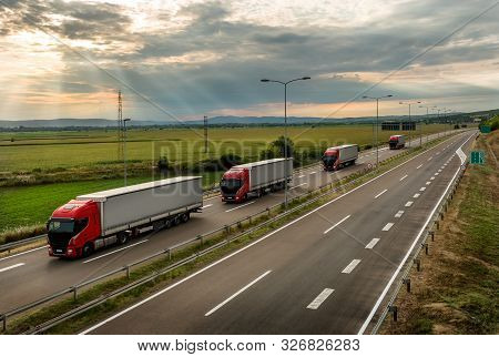 Lorry Trucks Line Image & Photo (Free Trial) | Bigstock
