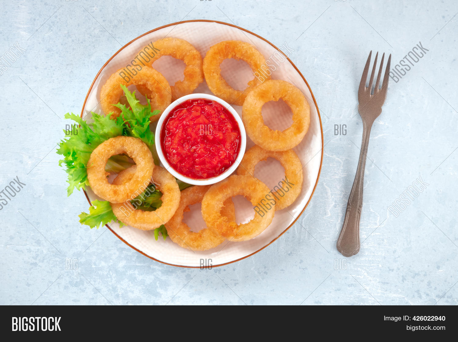 Calamari Rings Plate. Image & Photo (Free Trial) | Bigstock