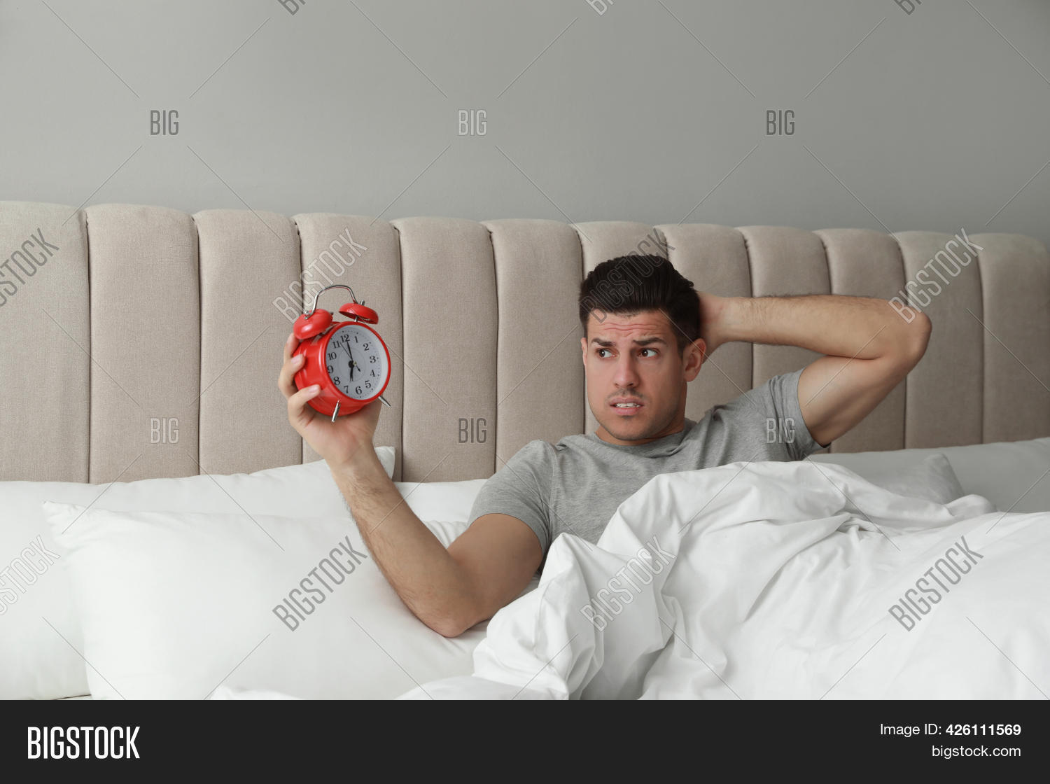 Emotional Man Alarm Image & Photo (Free Trial) | Bigstock