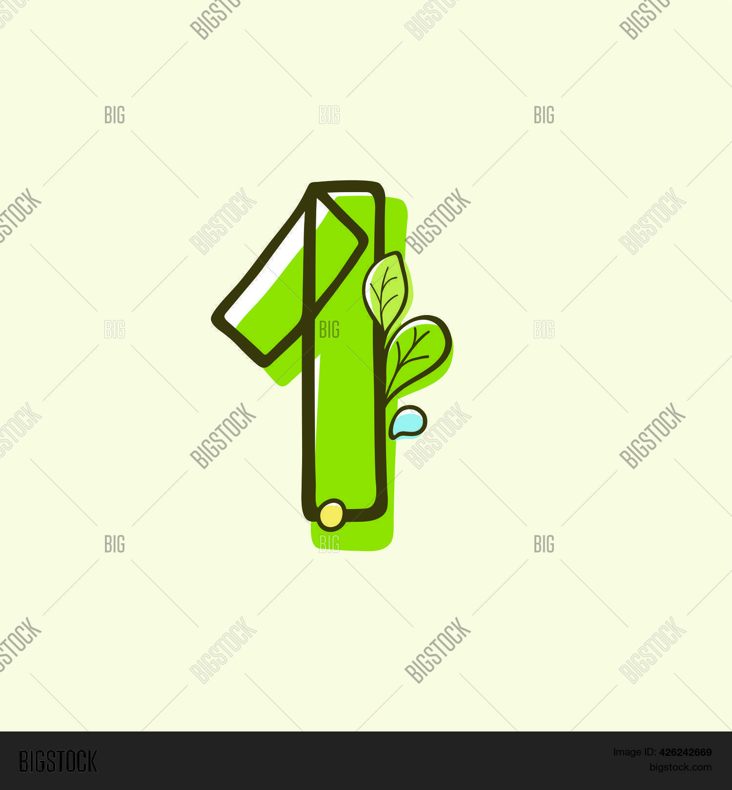 Eco Style Number One Vector & Photo (Free Trial) | Bigstock