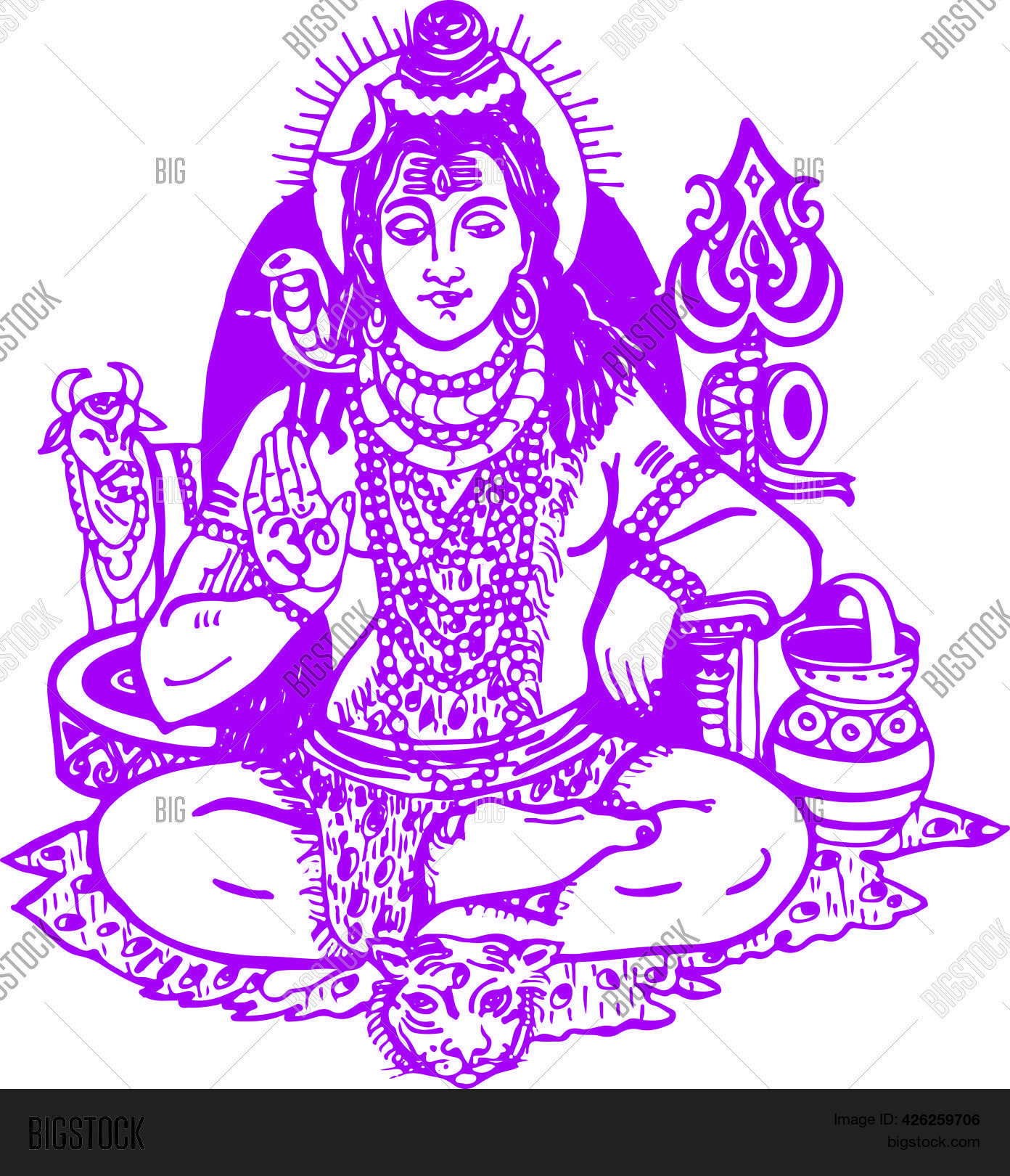 Sketch Hindu Famous Vector & Photo (Free Trial) | Bigstock