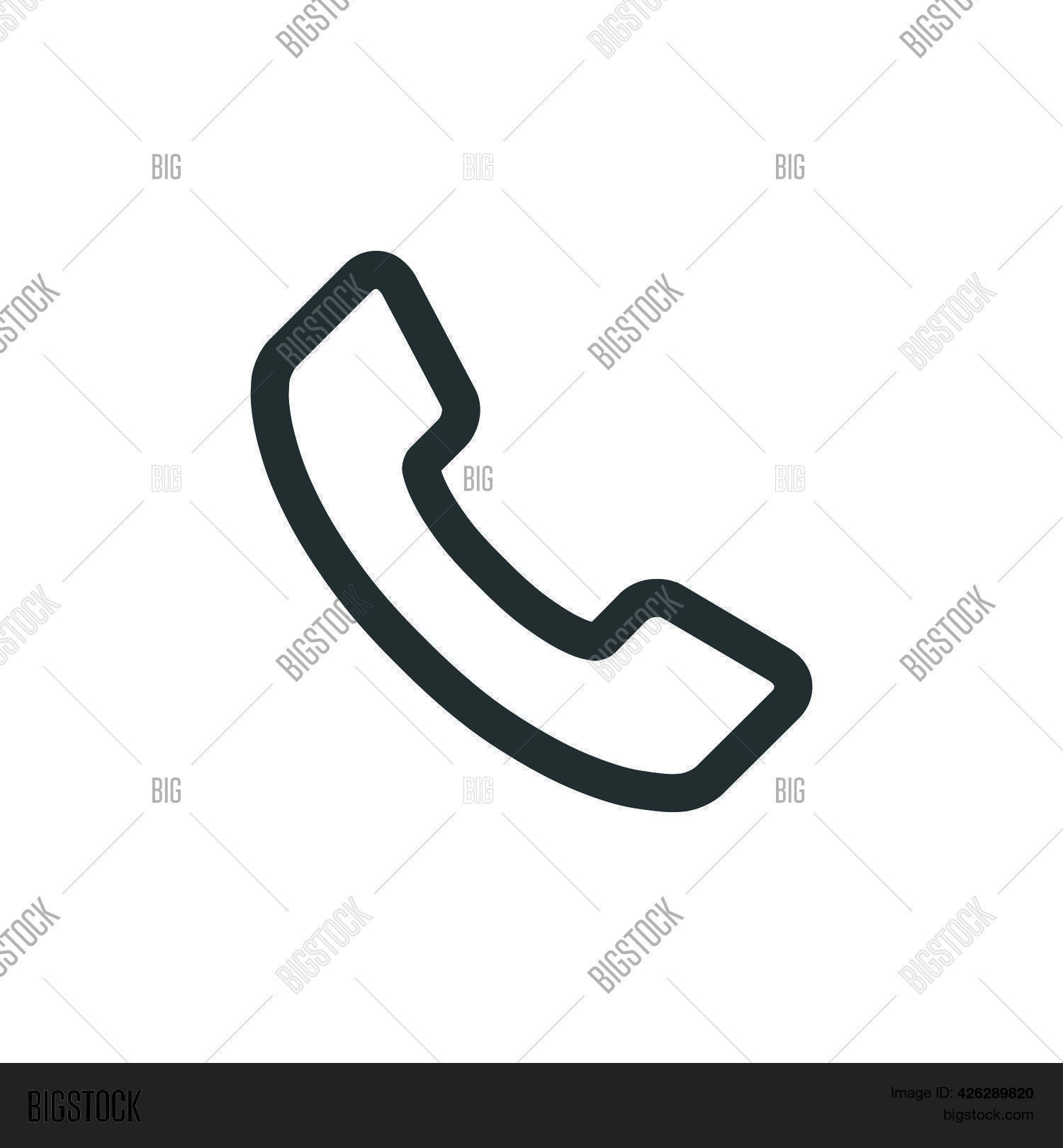Phone Vector Symbol Vector & Photo (Free Trial) | Bigstock