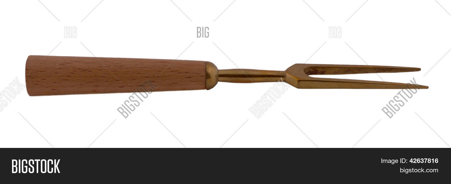 Two-pronged Brass Fork Image & Photo (Free Trial) | Bigstock