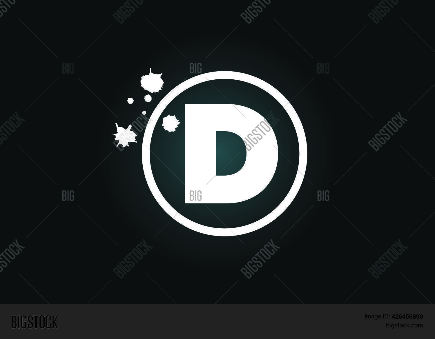 Initial D Monogram Vector & Photo (Free Trial) | Bigstock