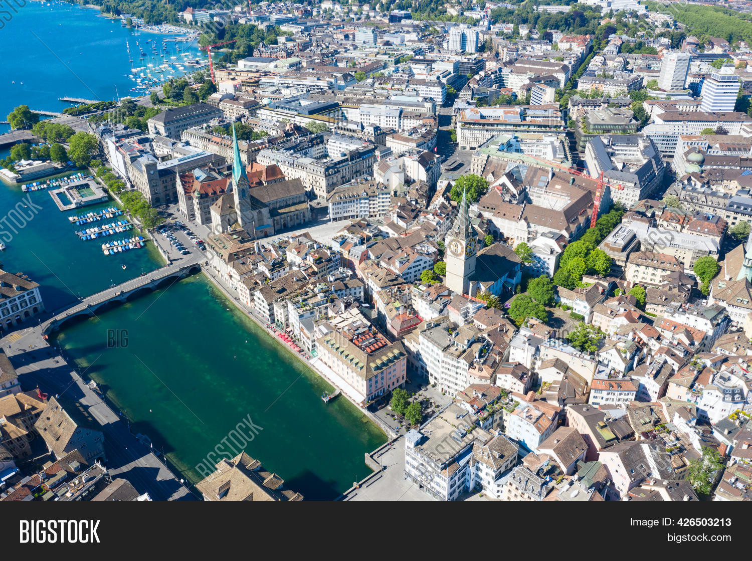 Aerial View Limmat Image & Photo (Free Trial) | Bigstock