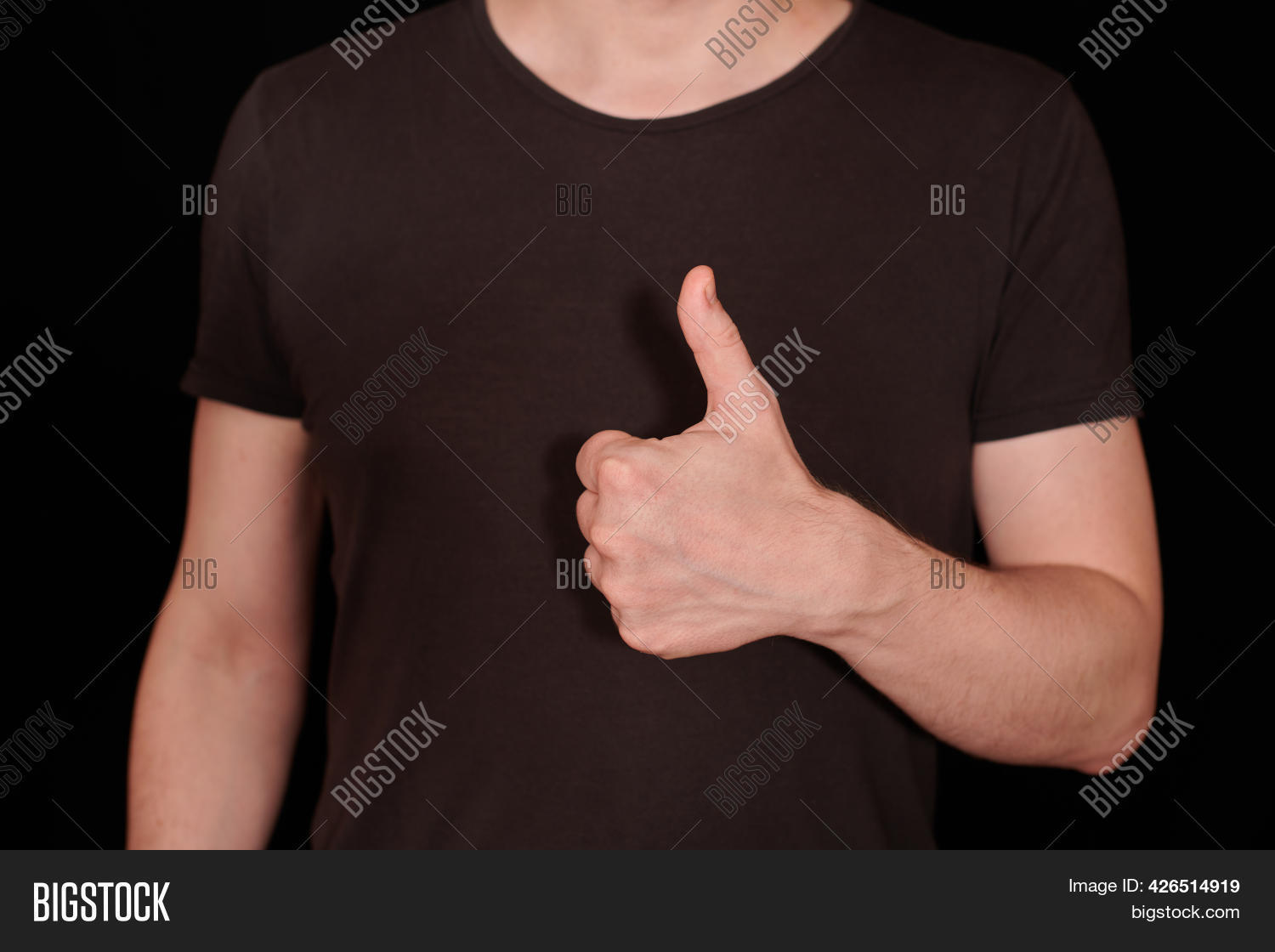 Thumbs Signal Man Hand Image & Photo (Free Trial) | Bigstock