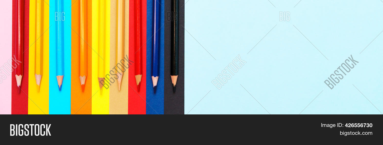 Set Colored Pencils On Image & Photo (Free Trial) | Bigstock