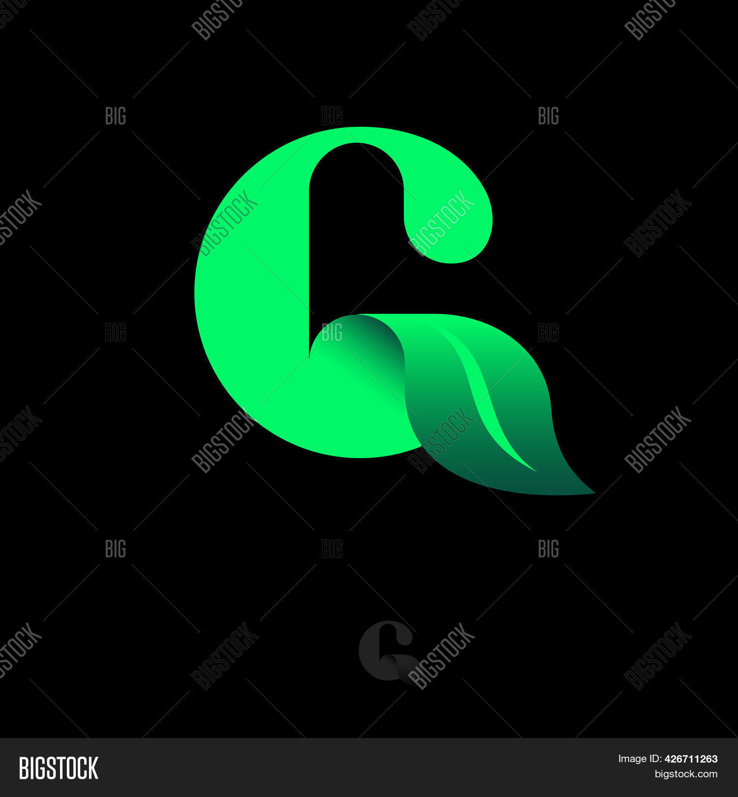 G Monogram. Green G Vector & Photo (Free Trial) | Bigstock