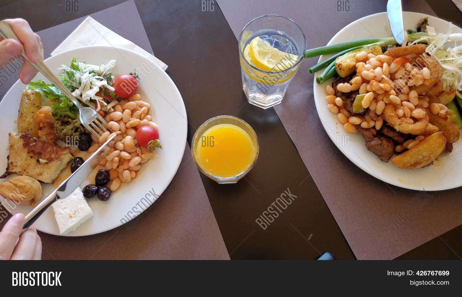 Two People Eating Image & Photo (Free Trial) | Bigstock