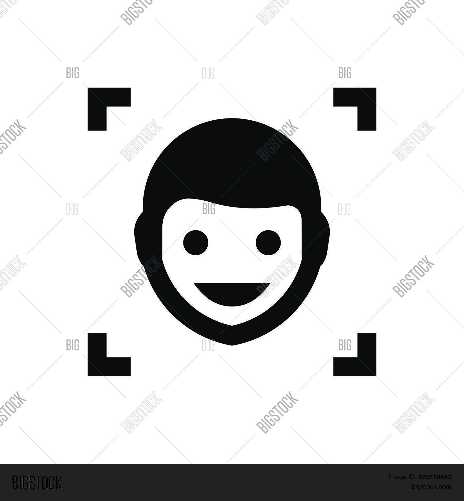Face Detection Icon. Vector & Photo (Free Trial) | Bigstock