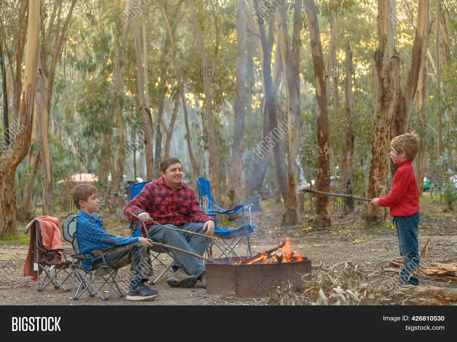 Kids Father Burning Image & Photo (Free Trial) | Bigstock