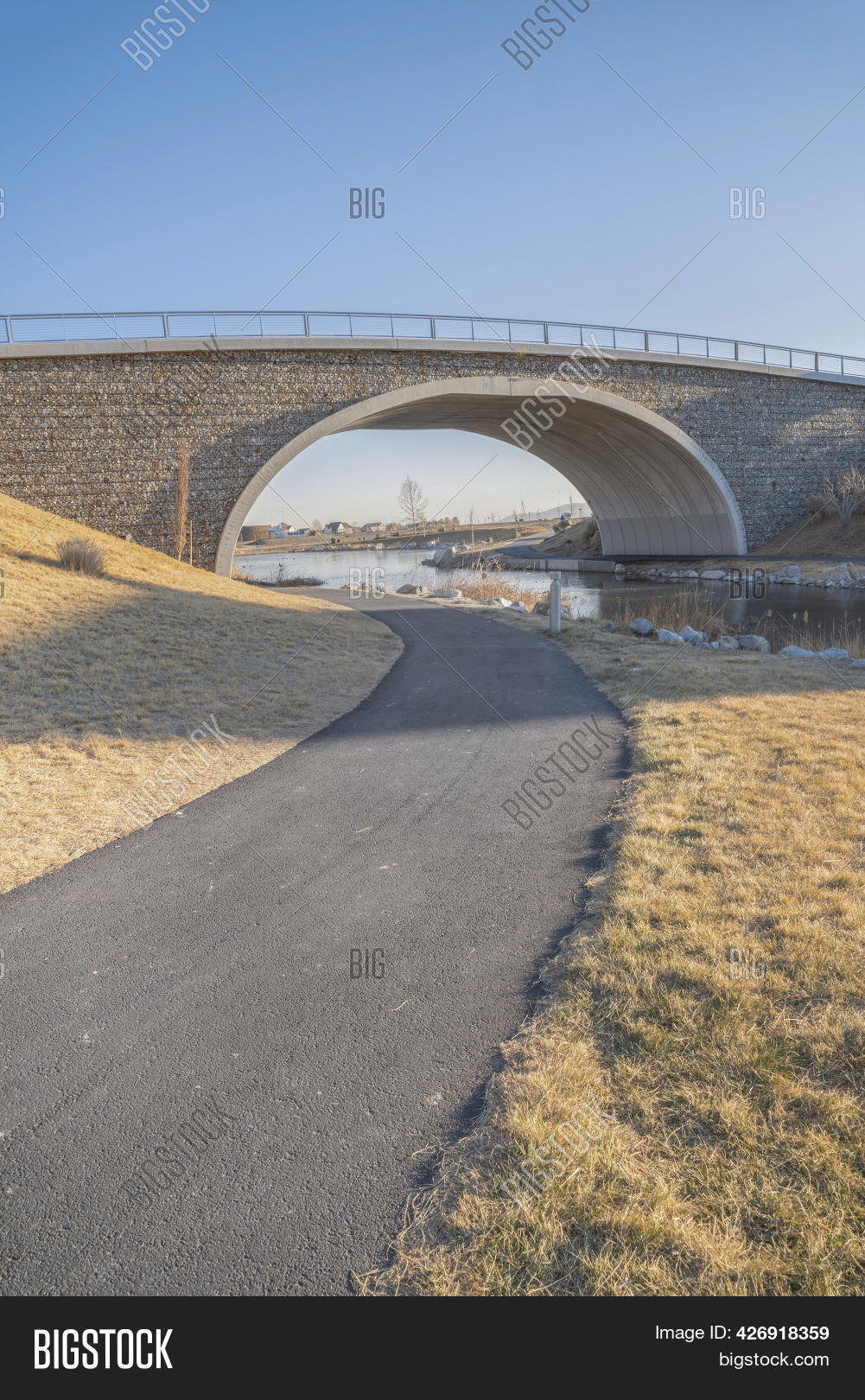 Concrete Trail Middle Image & Photo (Free Trial) | Bigstock