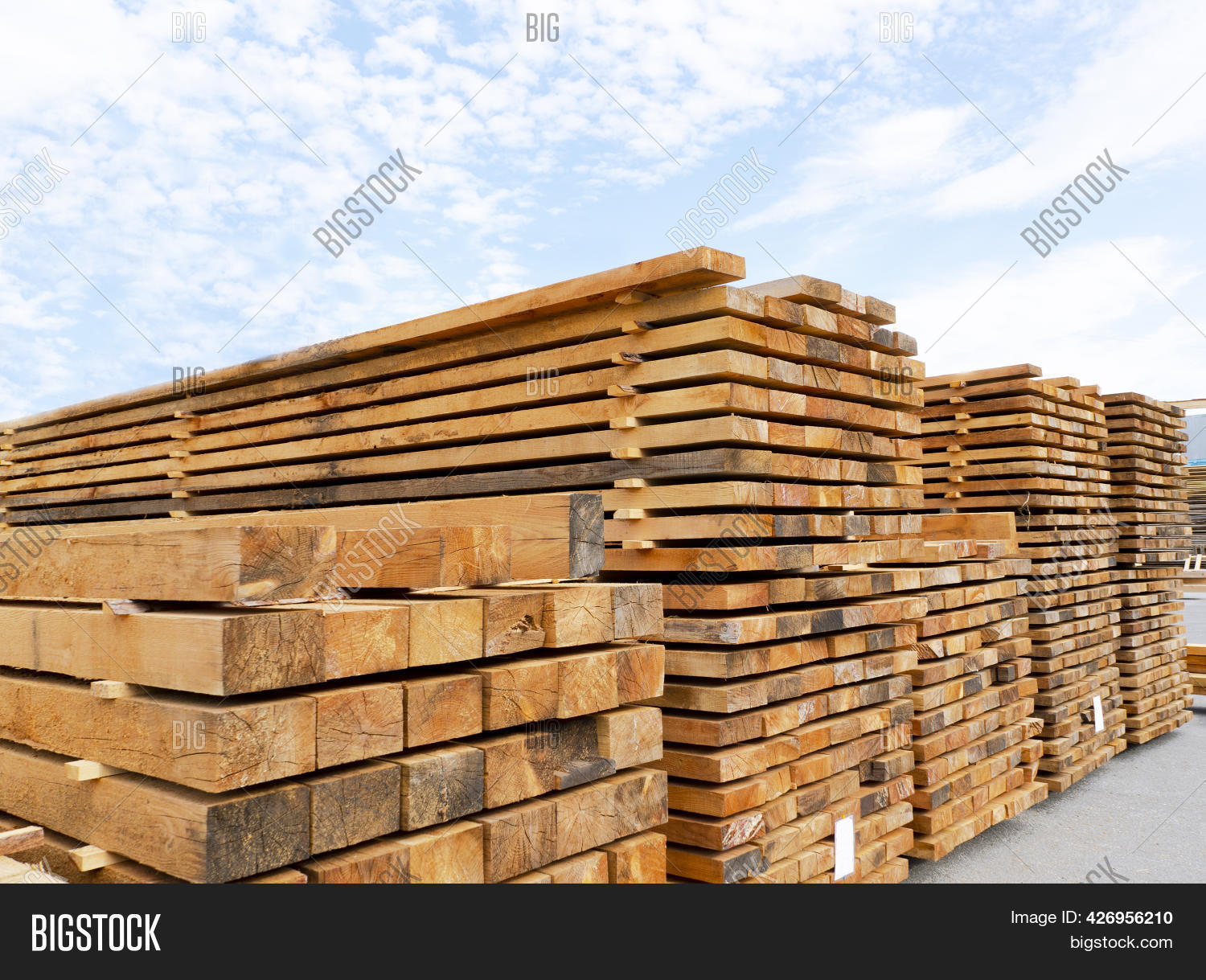 Stack Lumber Planks Image & Photo (Free Trial) | Bigstock