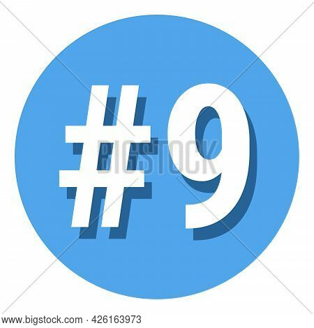 Number 9 Nine Symbol Vector & Photo (Free Trial) | Bigstock