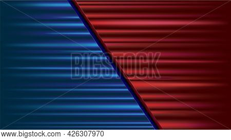 Red Vs Blue Battle Vector & Photo (Free Trial) | Bigstock