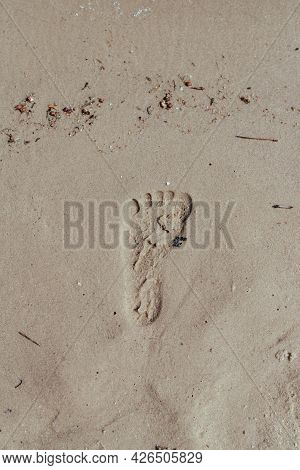 Trace On Sand, Image & Photo (Free Trial) | Bigstock