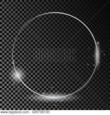 Silver Glowing Circle Vector & Photo (Free Trial) | Bigstock