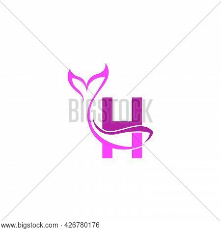 Letter H Mermaid Tail Vector & Photo (Free Trial) | Bigstock
