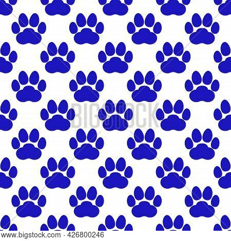 Blue Paw Print Vector & Photo (Free Trial) | Bigstock