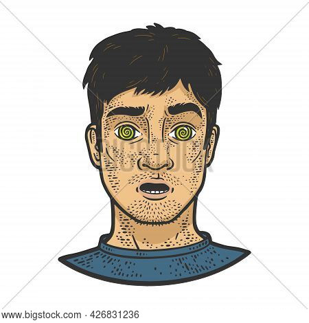 Hypnotized Man Color Vector & Photo (Free Trial) | Bigstock