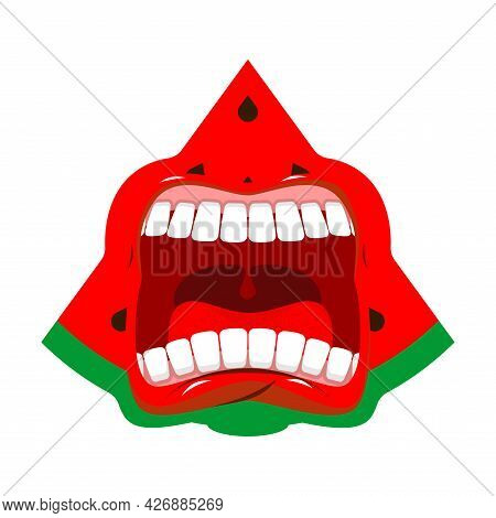 Angry Watermelon Vector & Photo (Free Trial) | Bigstock