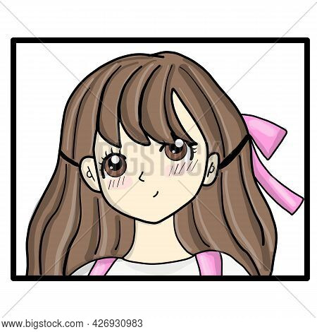 Japanese Manga Face T Vector & Photo (Free Trial) | Bigstock