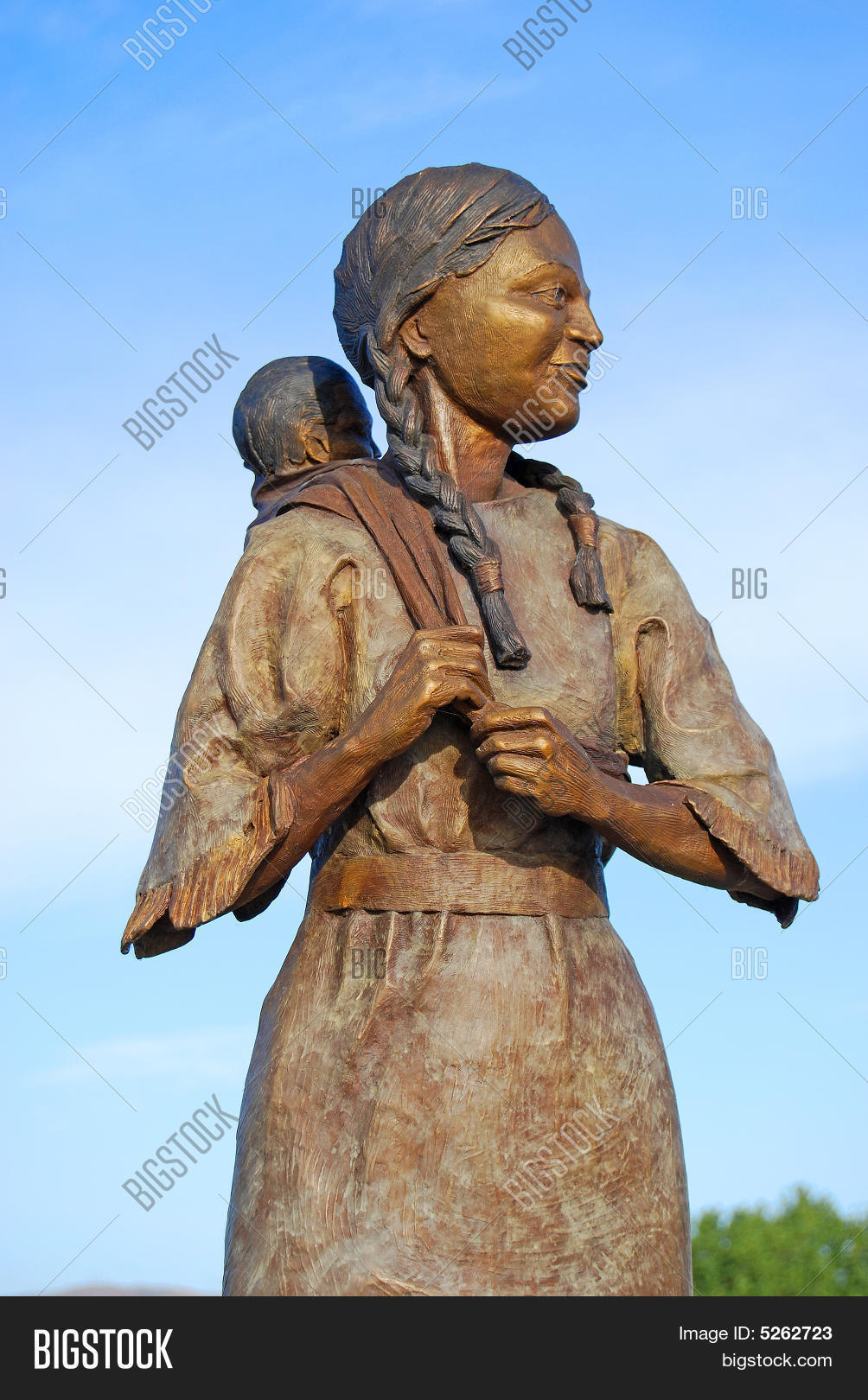 Sacajawea Bronze Close Image & Photo (Free Trial) | Bigstock