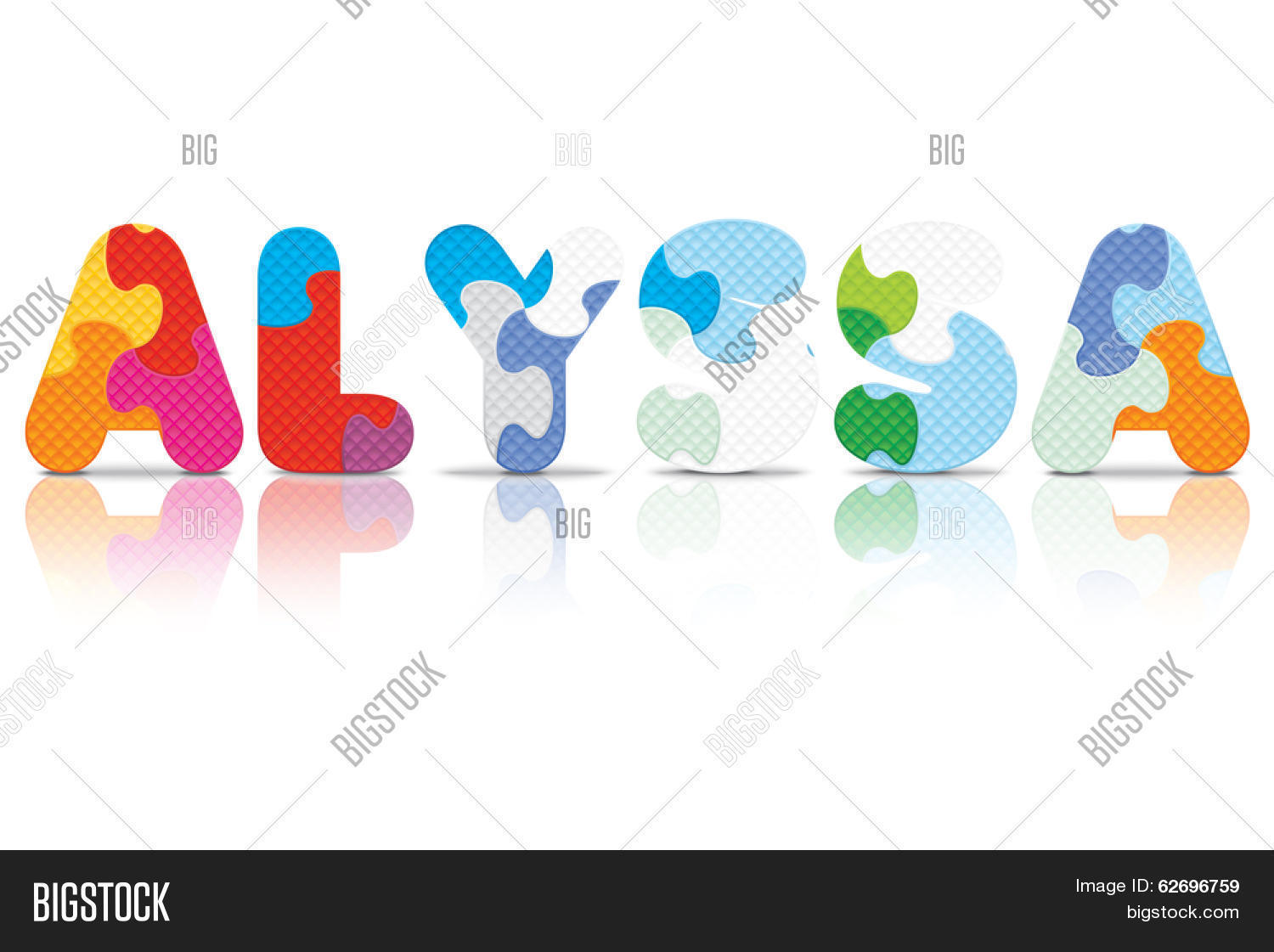 ALYSSA Written Vector & Photo (Free Trial) | Bigstock