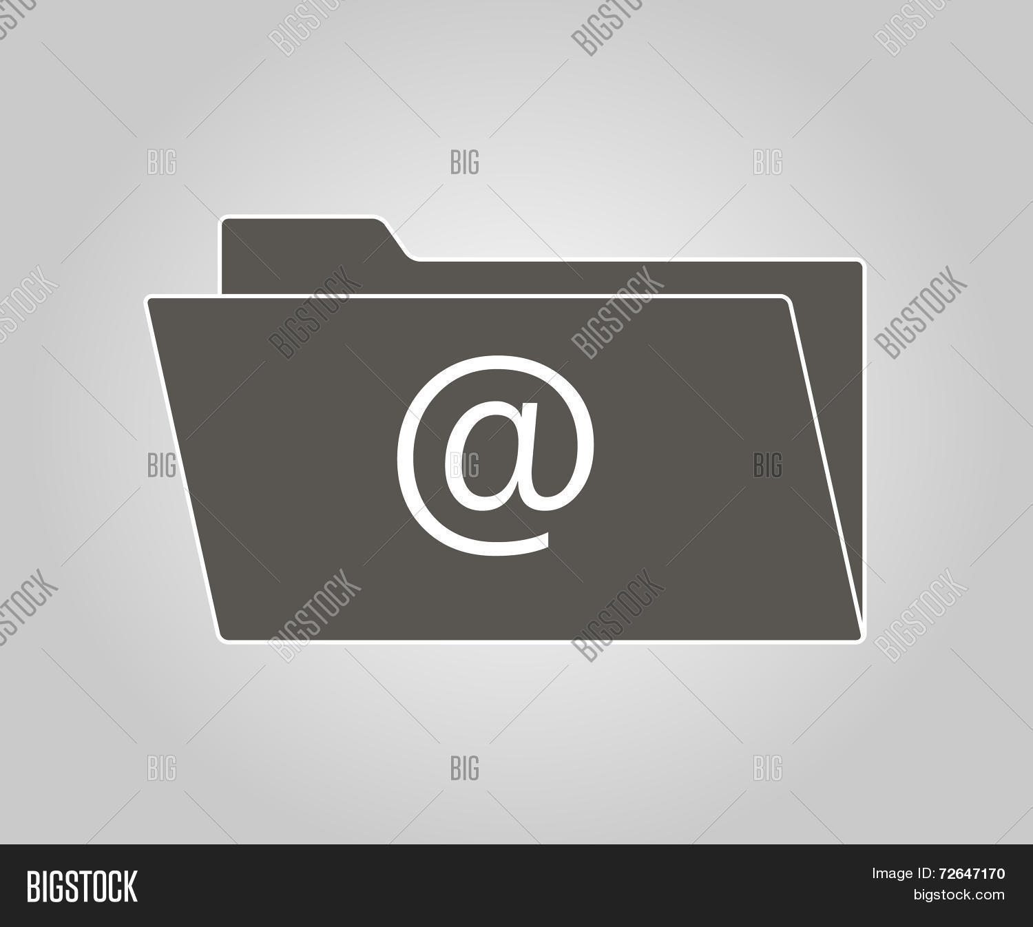 Folder Icon Email. Vector & Photo (Free Trial) | Bigstock