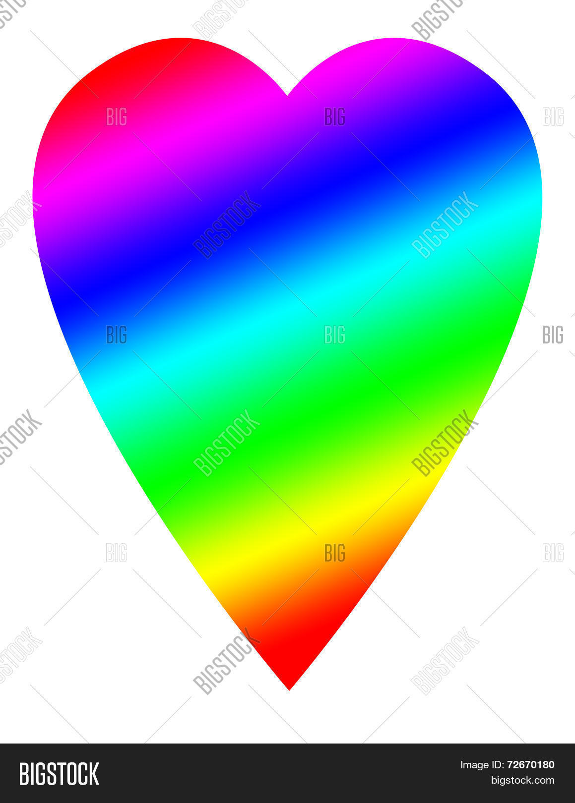 Rainbow Heart Image & Photo (Free Trial) | Bigstock