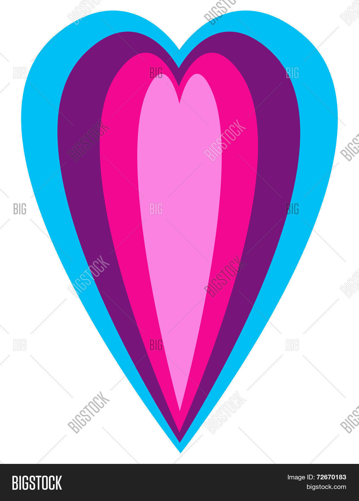 Layered Heart Image & Photo (Free Trial) | Bigstock