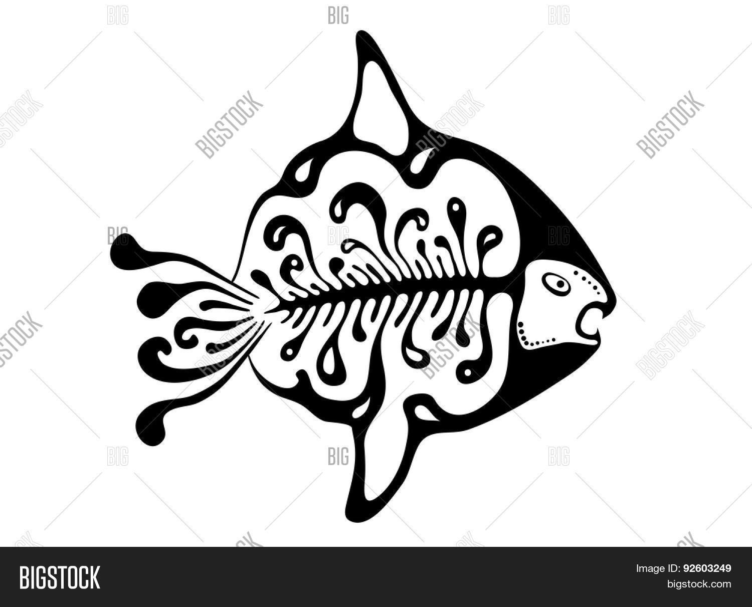 Black Fish Native Vector & Photo (Free Trial) | Bigstock