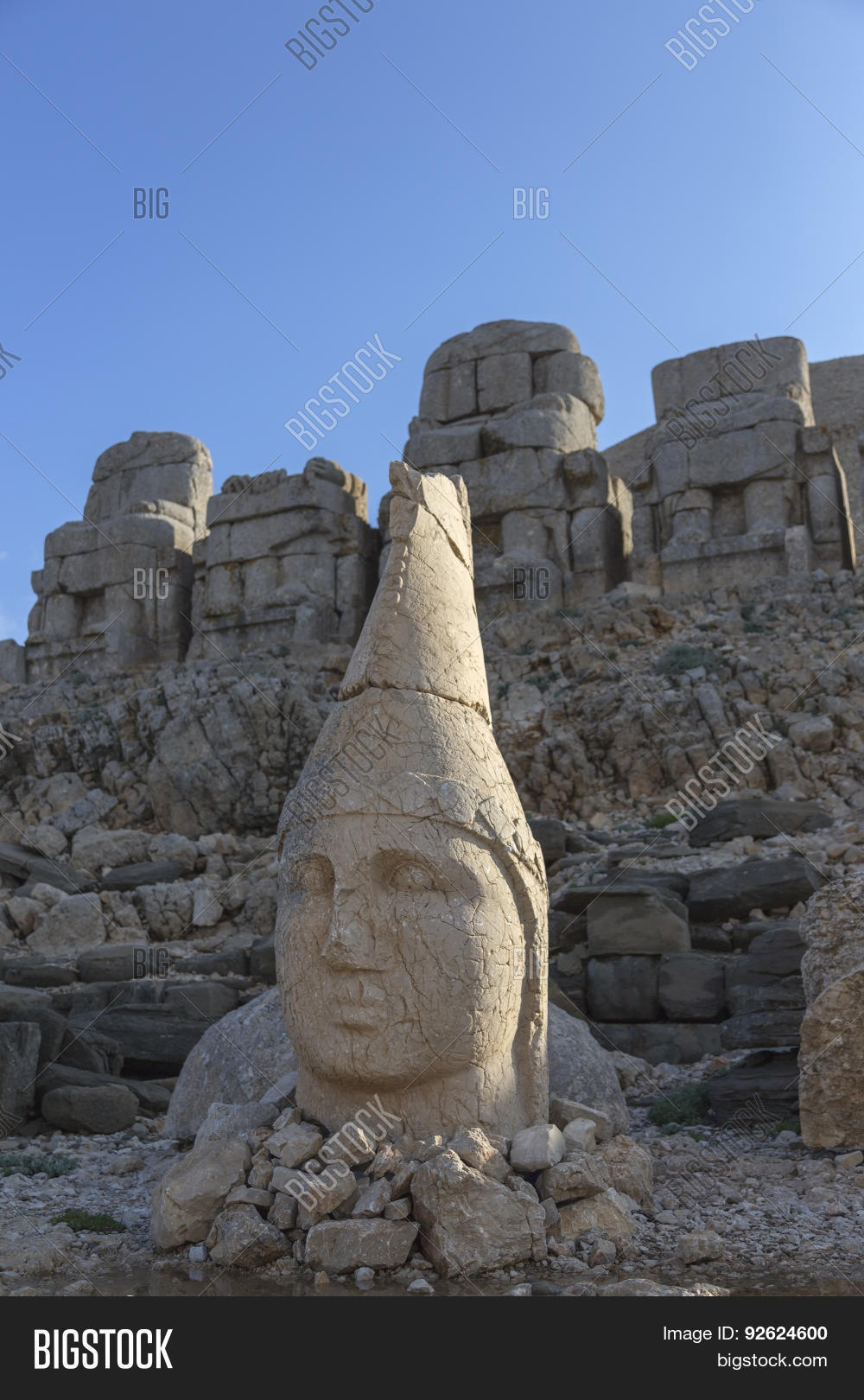 Stone Head Statues Image & Photo (Free Trial) | Bigstock