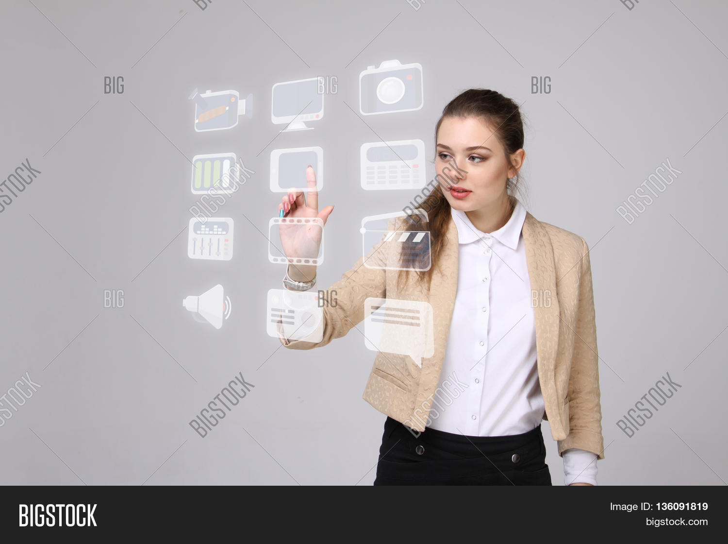Woman Pressing Image & Photo (Free Trial) | Bigstock