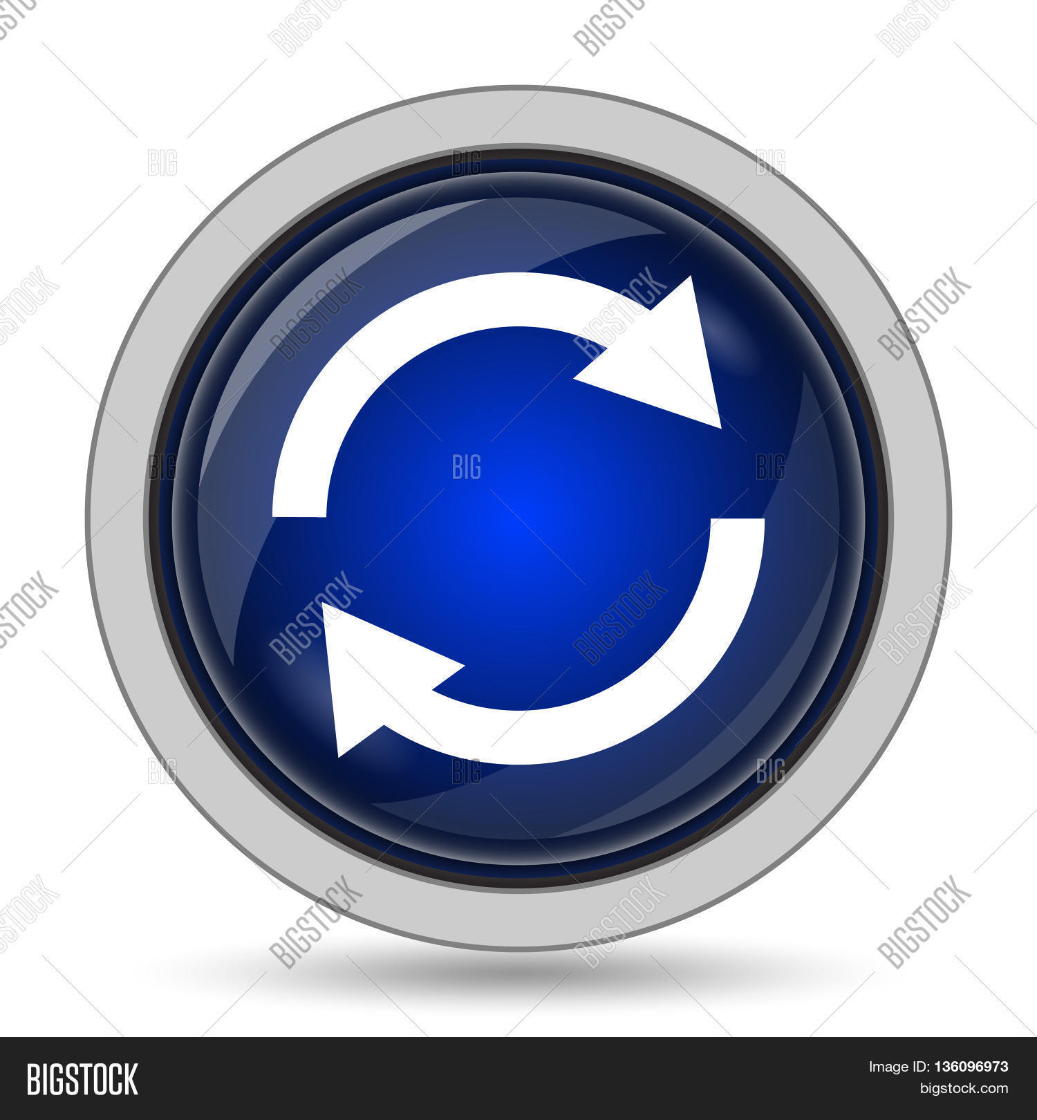 Reload Two Arrows Icon Image & Photo (Free Trial) | Bigstock