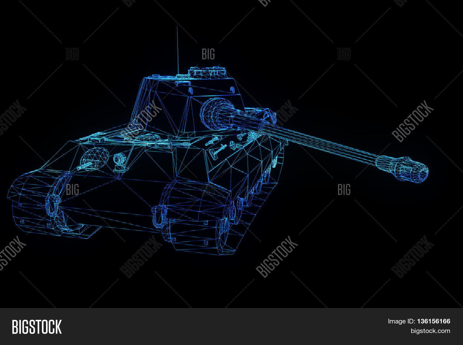 3D Tank Hologram Image & Photo (Free Trial) | Bigstock