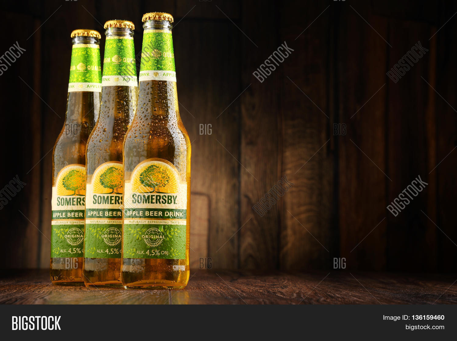 Bottles Somersby Cider Image & Photo (Free Trial) | Bigstock