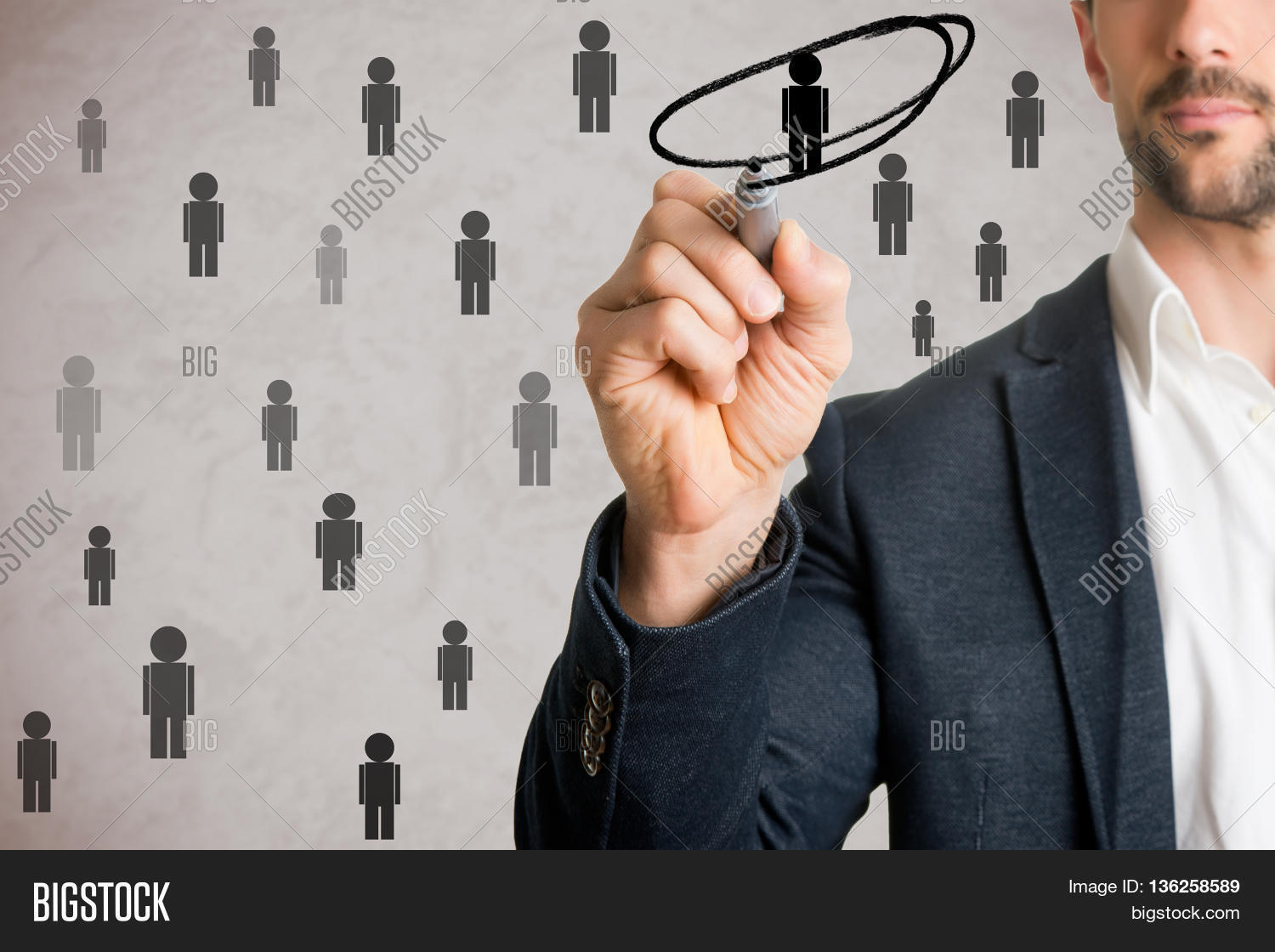 Man Drawing Circle Image & Photo (Free Trial) | Bigstock