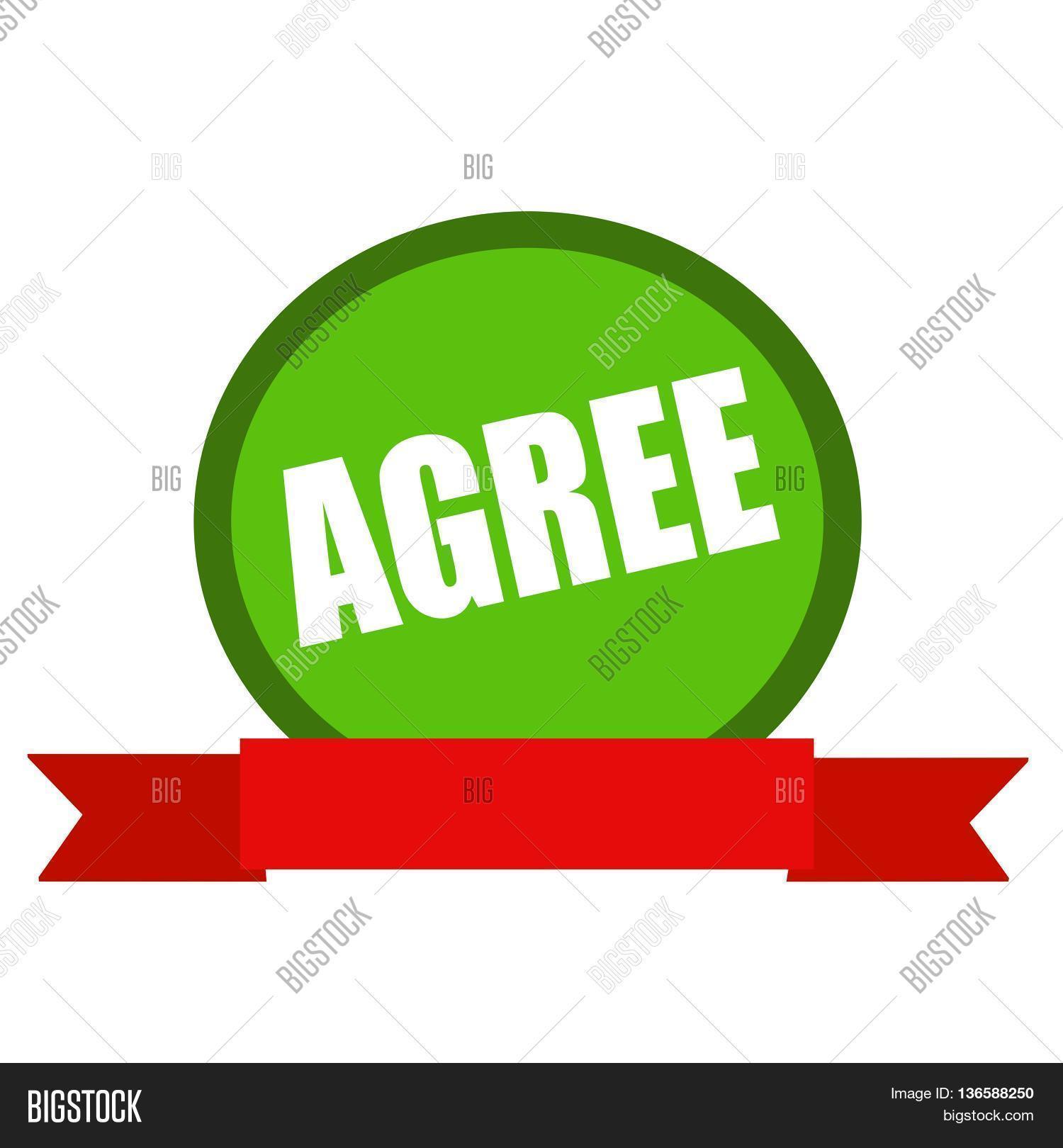 Agree White Wording On Image & Photo (Free Trial) | Bigstock