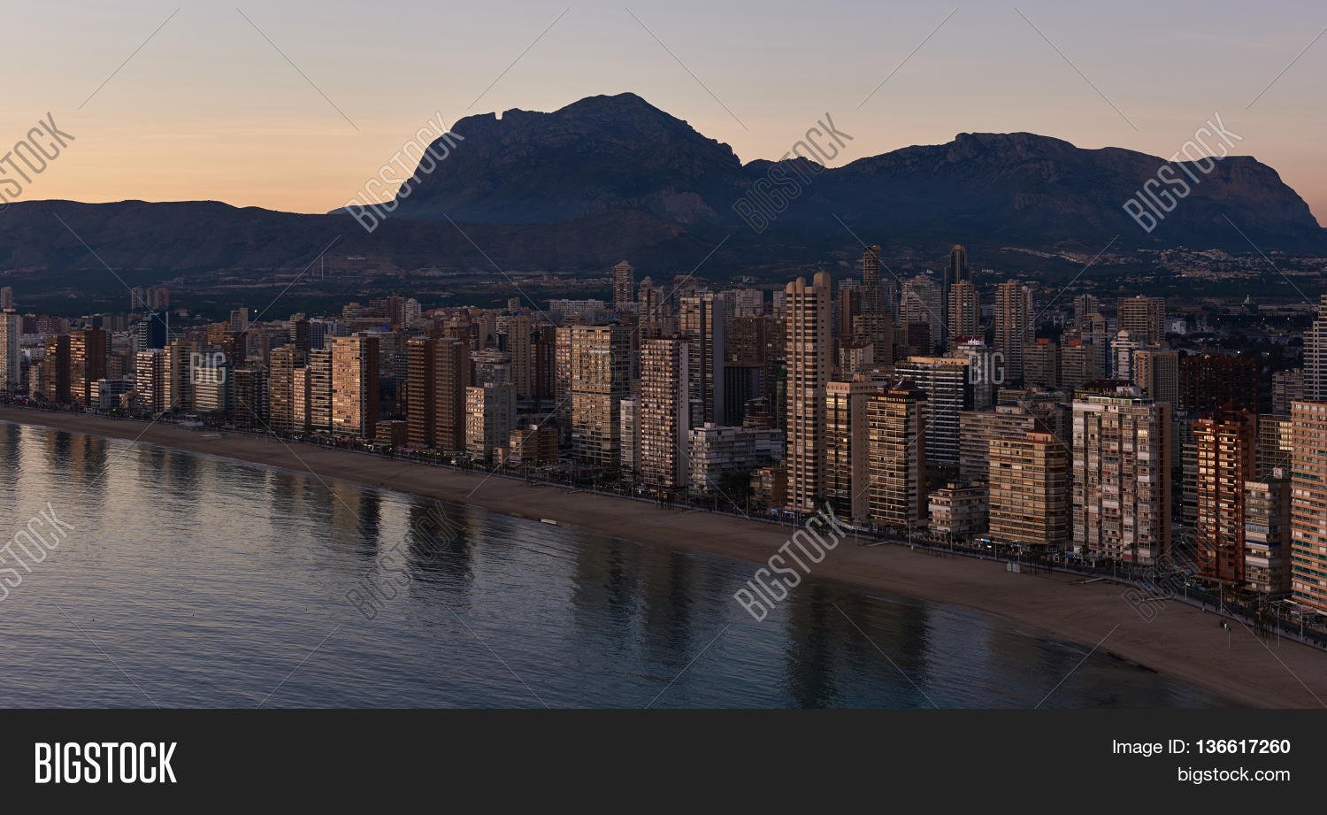 Aerial View Benidorm Image & Photo (Free Trial) | Bigstock