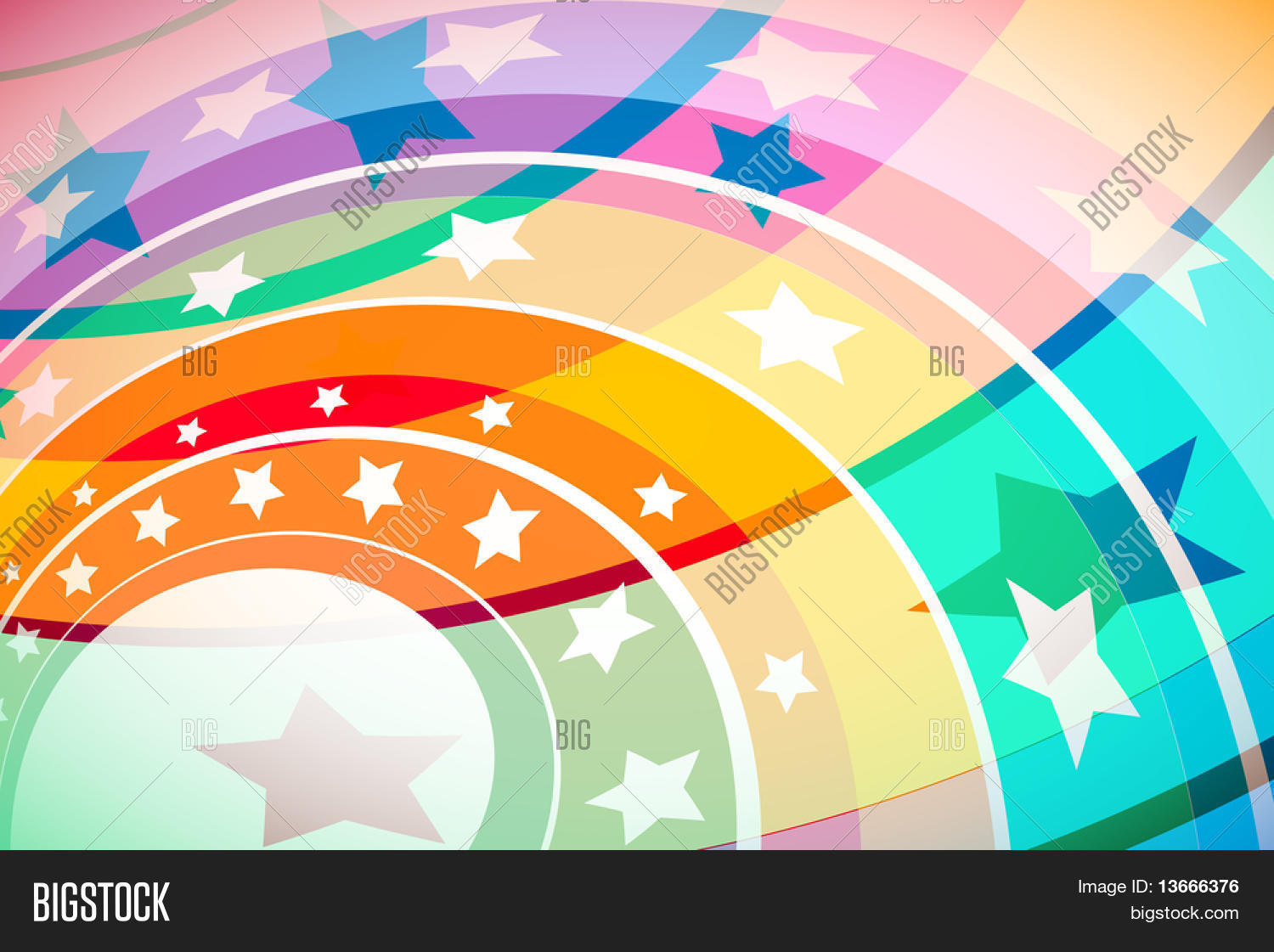 Stars Rainbow Vector & Photo (Free Trial) | Bigstock