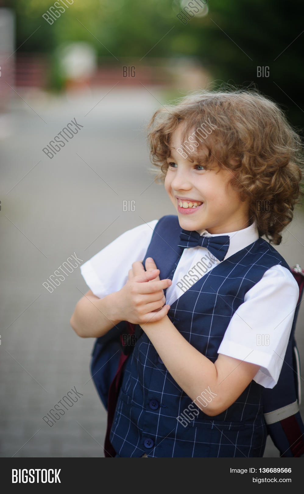 Cute Little Schoolboy Image & Photo (Free Trial) | Bigstock