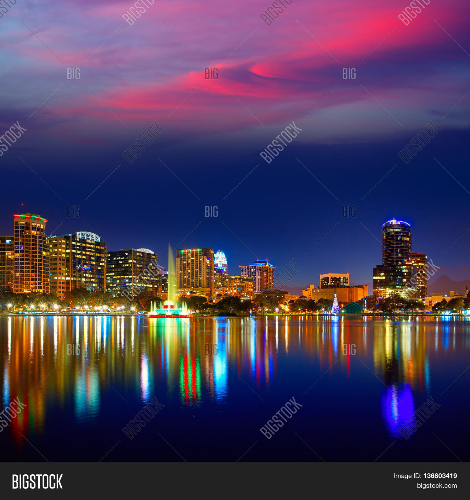 Orlando Skyline Sunset Image & Photo (Free Trial) | Bigstock