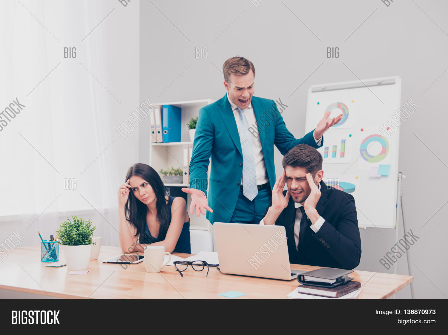 Angry Frustrated Boss Image & Photo (Free Trial) | Bigstock