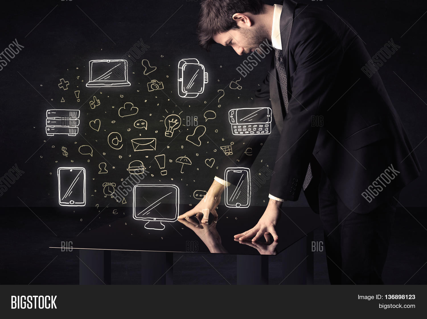 Man Pressing Table Image & Photo (Free Trial) | Bigstock